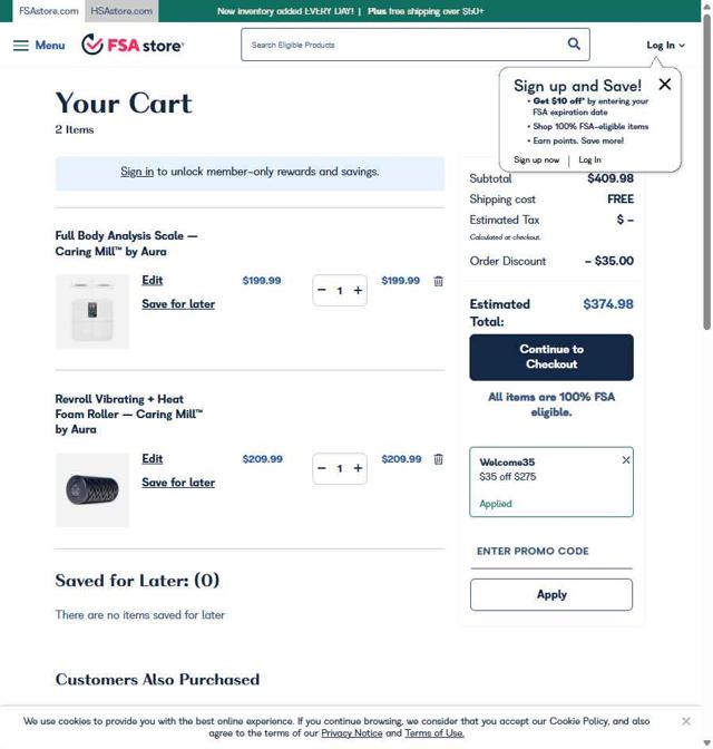 FSA Store Promo Codes - $35 Off (9 Verified) Sep 2025