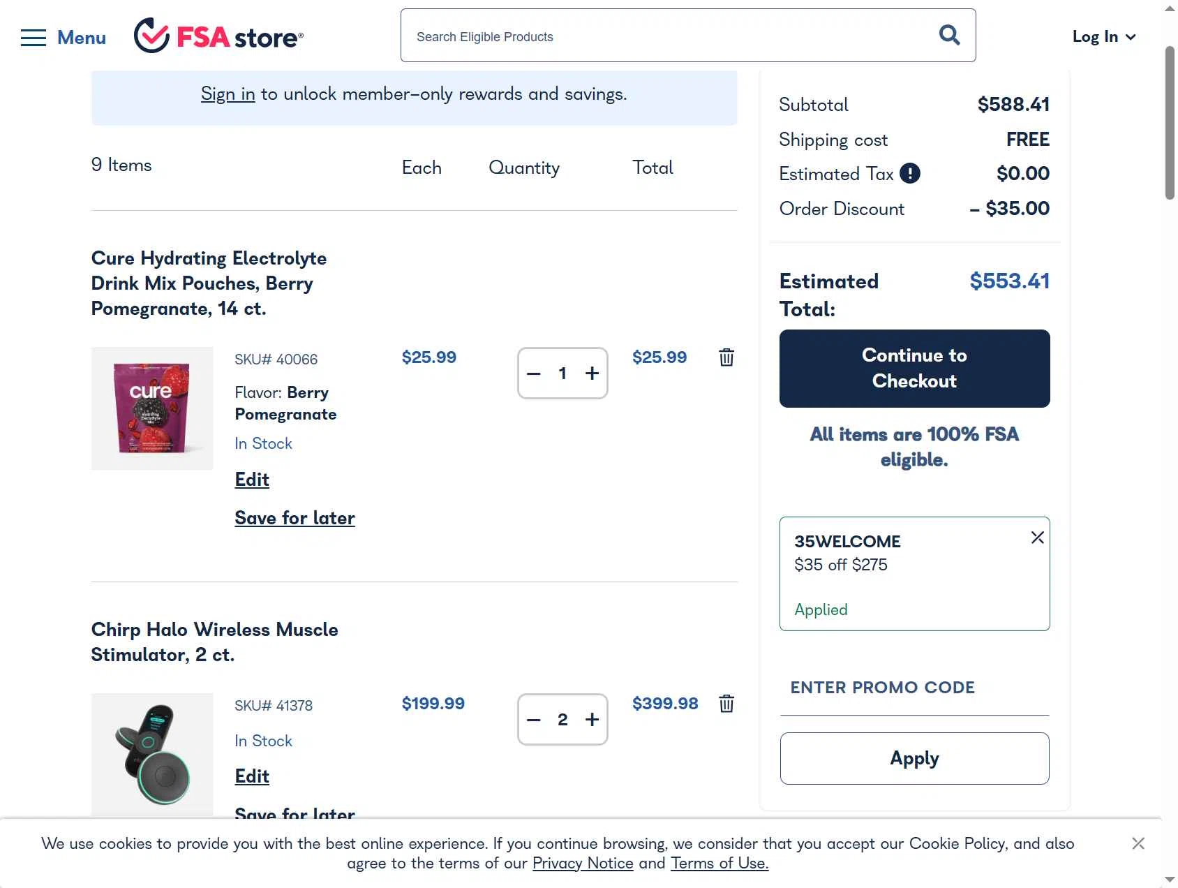 FSA Store Promo Codes - $35 Off (9 Verified) Oct 2025