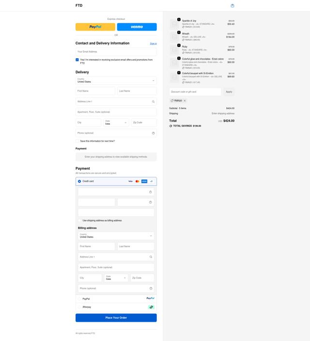 FTD Discount Codes - 25% Off (24 Verified) Sep 2025