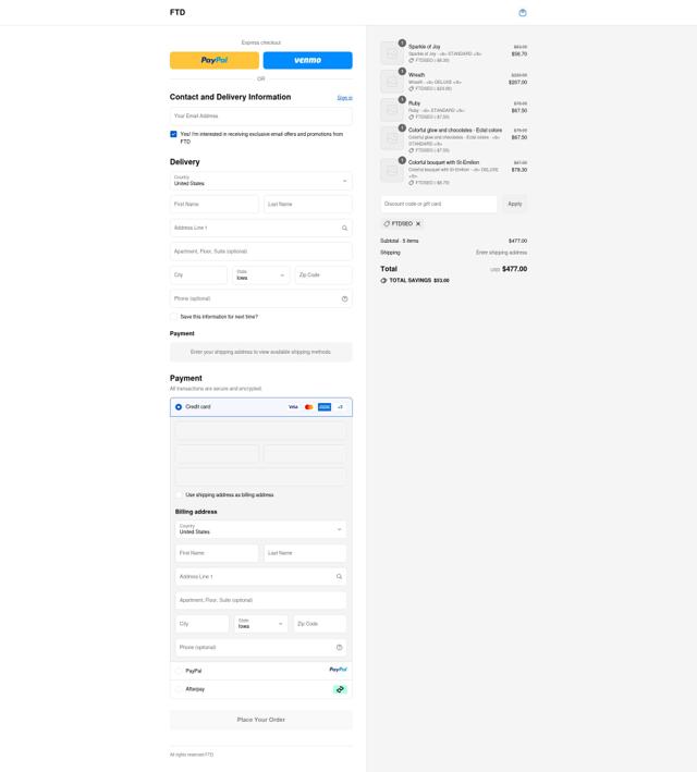 FTD Discount Codes - 25% Off (24 Verified) Sep 2025