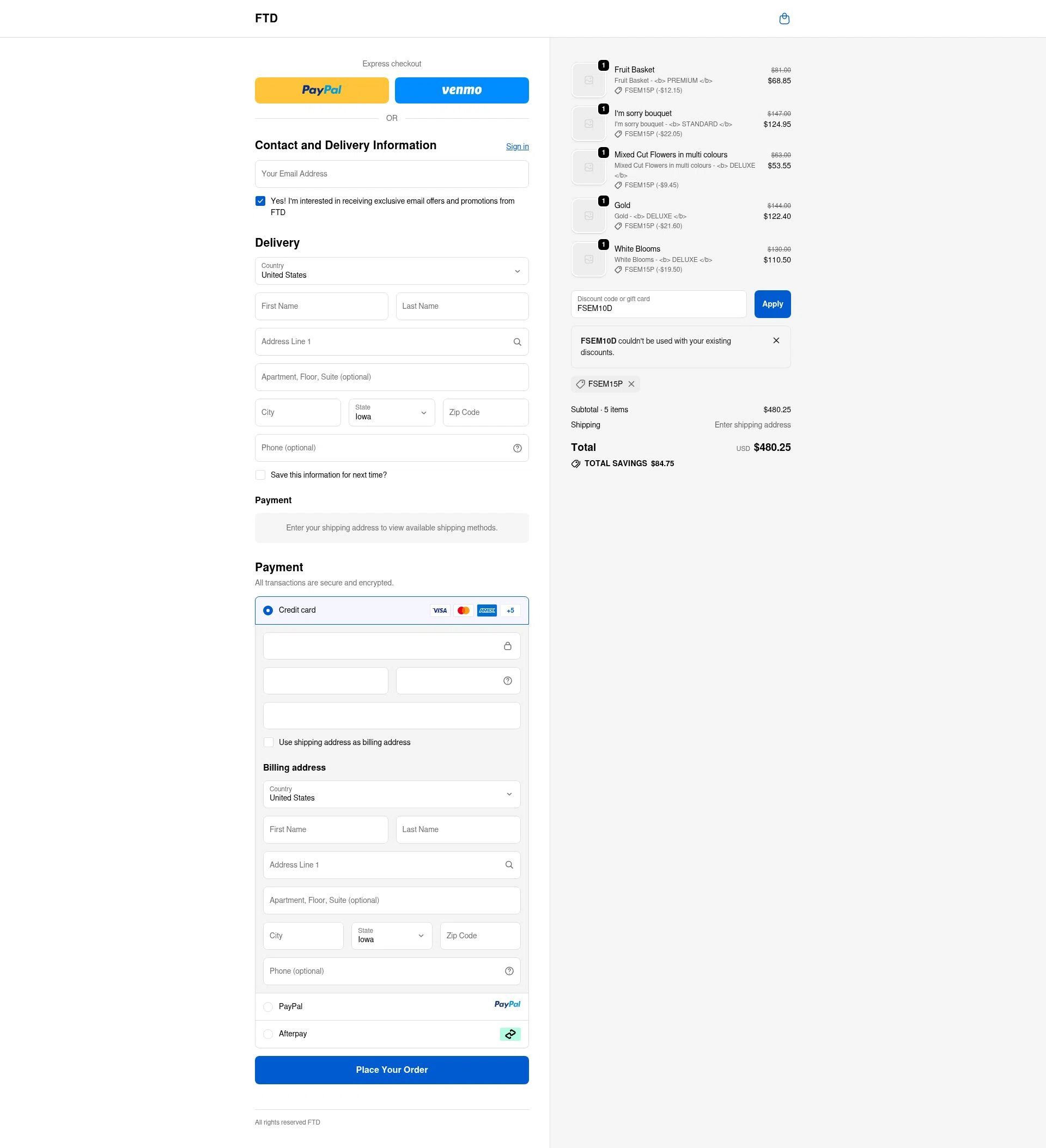 FTD Promo Codes - 25% Off (23 Verified) Nov 2025
