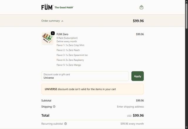 Füm Promo Codes (48 Verified) - 10% Off Sitewide Oct 2025