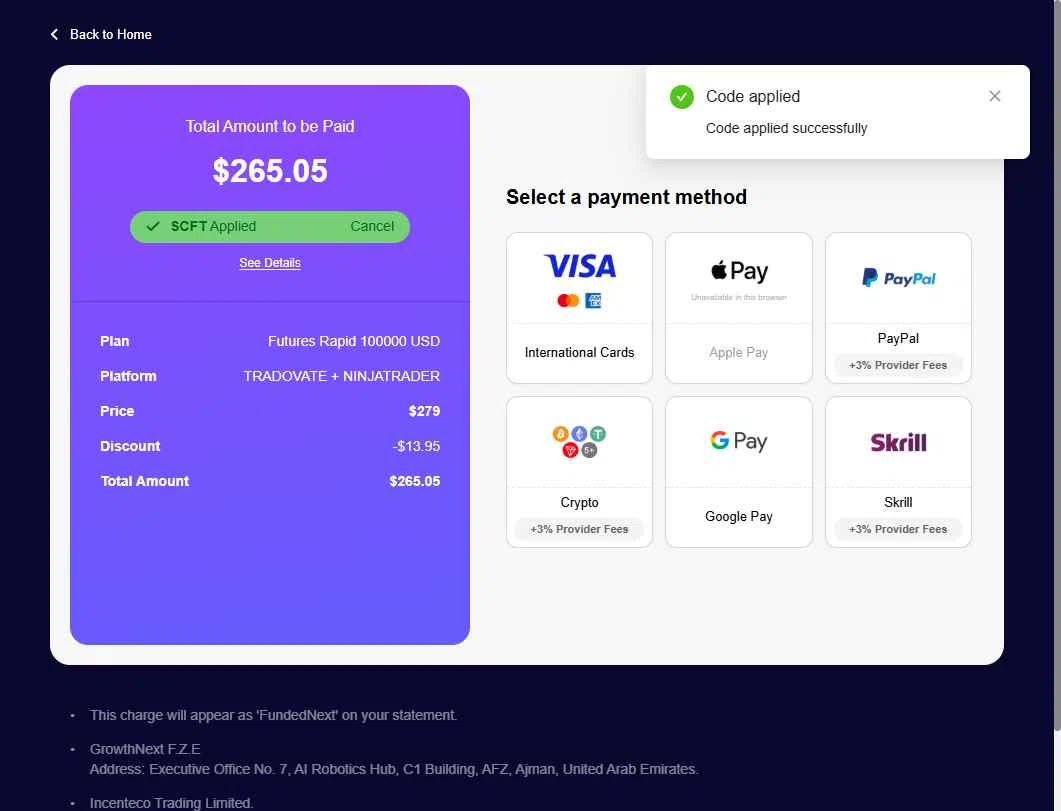 FundedNext Promo Codes - 30% Off Coupons Dec 2025