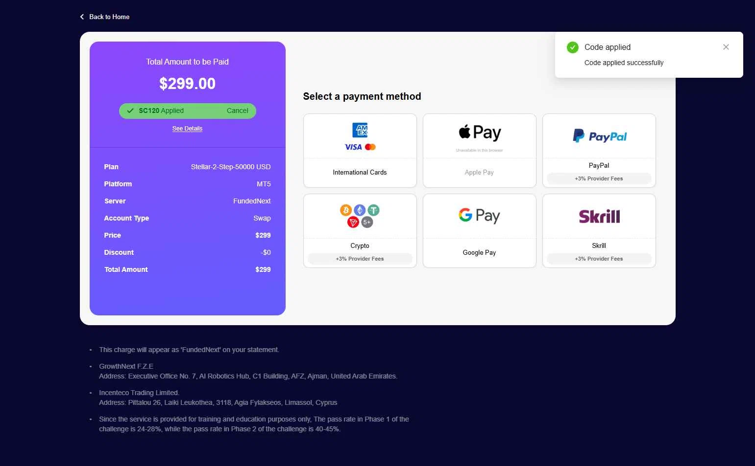 FundedNext Promo Codes - 30% Off Coupons Dec 2025