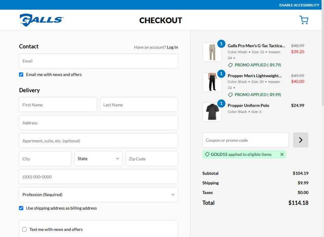 Galls Discount Codes - 25% Off (5 Verified) Oct 2025
