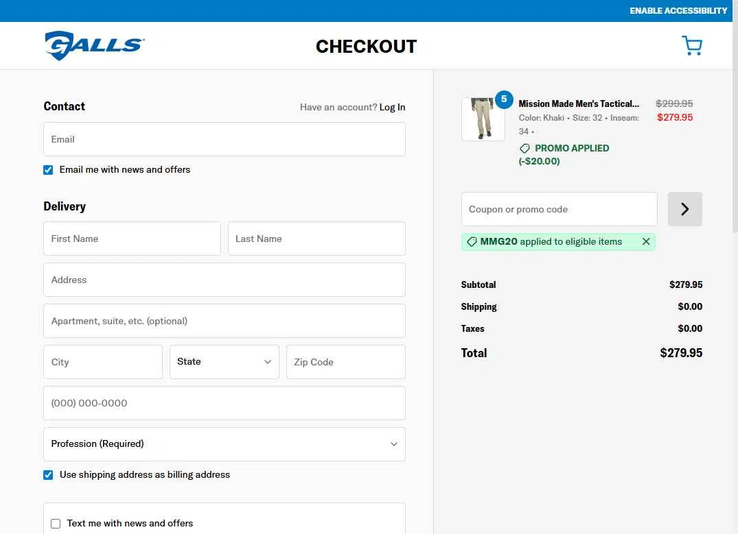 Galls Promo Codes - 25% Off (4 Verified) Dec 2025