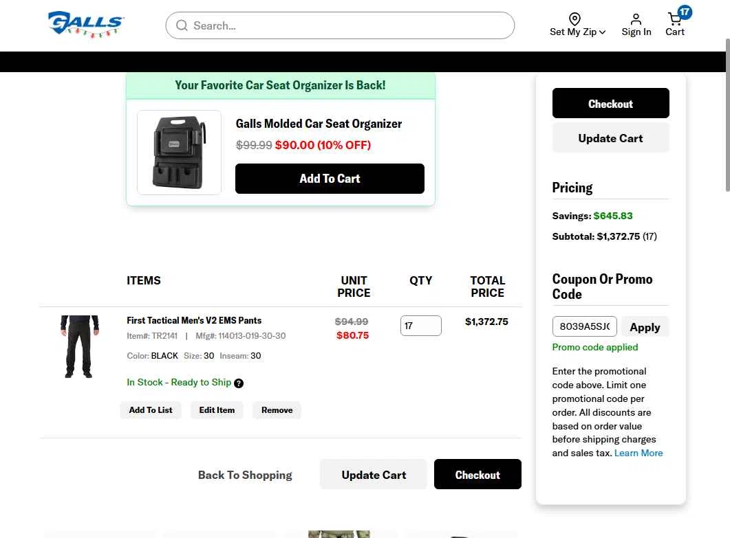 Galls Promo Codes - 25% Off (3 Verified) Jan 2026