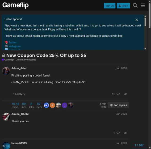 Gameflip Promo Codes (3 Verified) - 25% Off w/Code Jun 2025