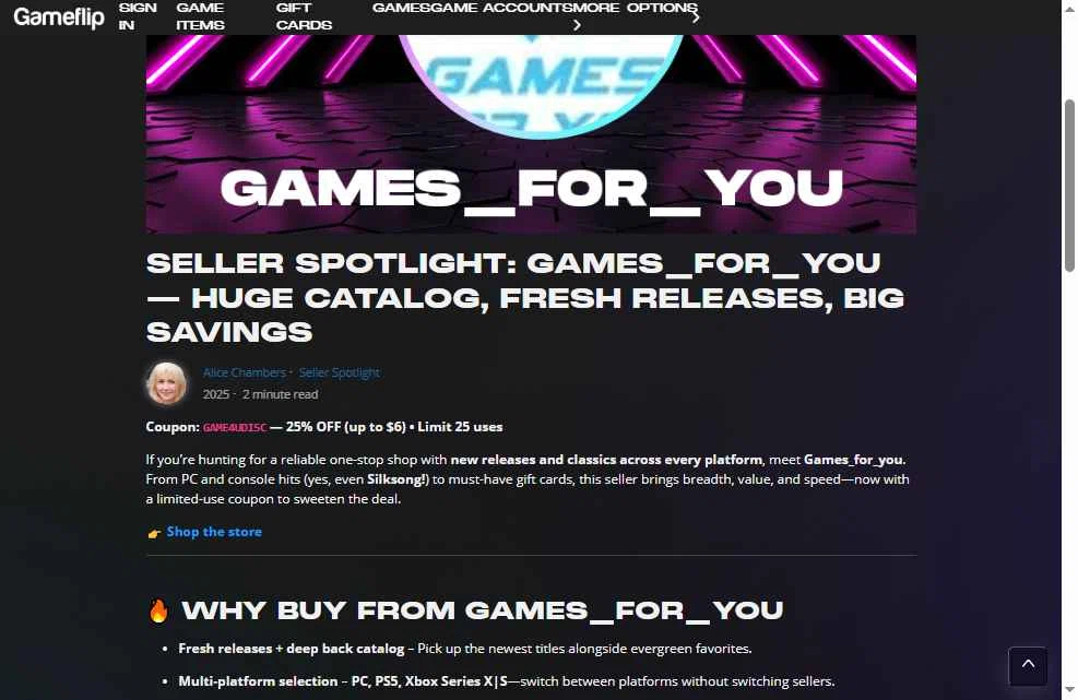 Gameflip Promo Codes - 15% Off (4 Verified) Jan 2026