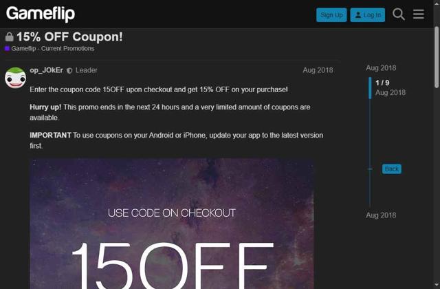 Gameflip Promo Codes (4 Verified) - 25% Off w/Code Sep 2025