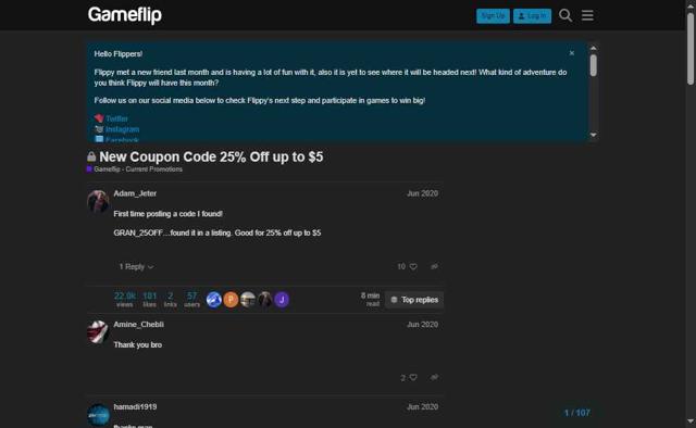 Gameflip Promo Codes (4 Verified) - 25% Off w/Code Sep 2025