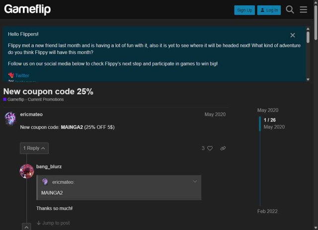 Gameflip Discount Codes (3 Verified) - 25% Off May 2025