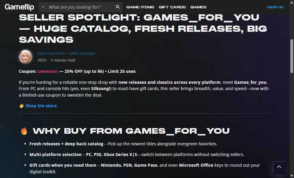 Gameflip Promo Codes - 25% Off (4 Verified) Nov 2025