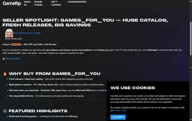 Gameflip Promo Codes (5 Verified) - 25% Off w/Code Oct 2025