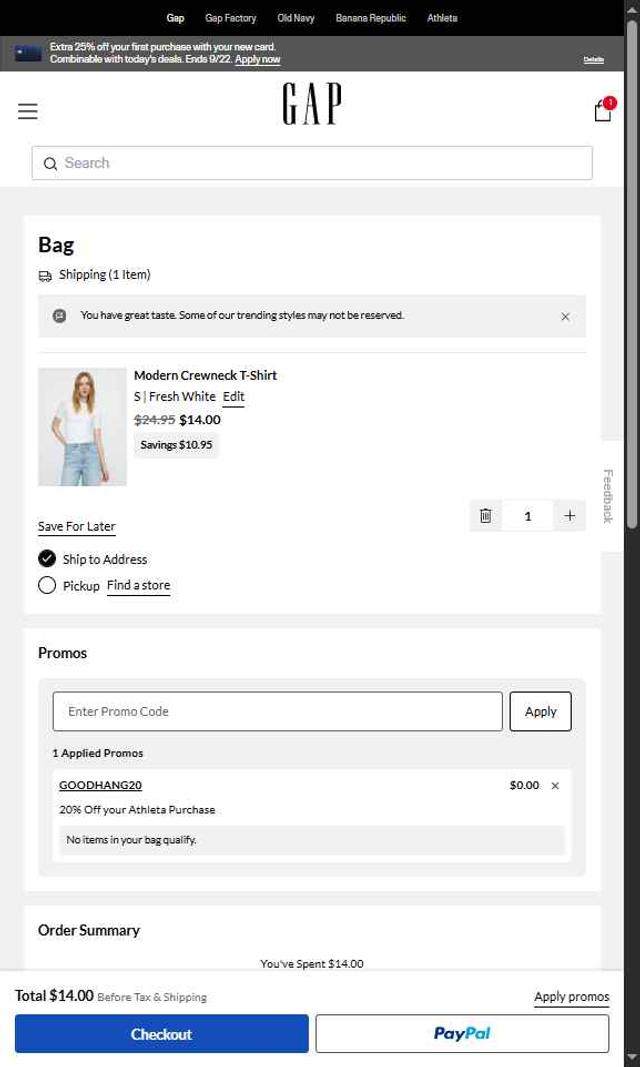 Gap Promo Codes (12 Verified) - 60% Off Sitewide Sep 2025