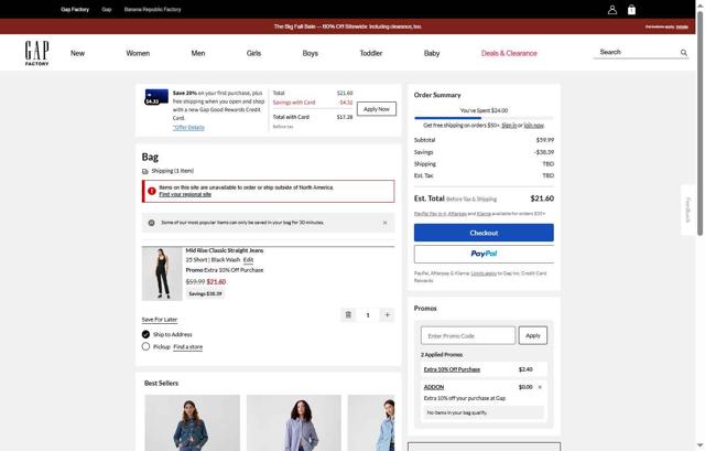 Gap Factory Promo Codes (11 Verified) - 50% Off Sep 2025