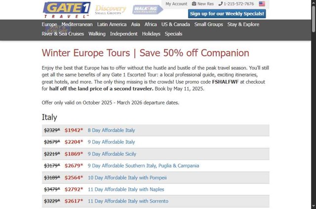 Gate 1 Travel Promo Codes - $400 Off Jun 2025