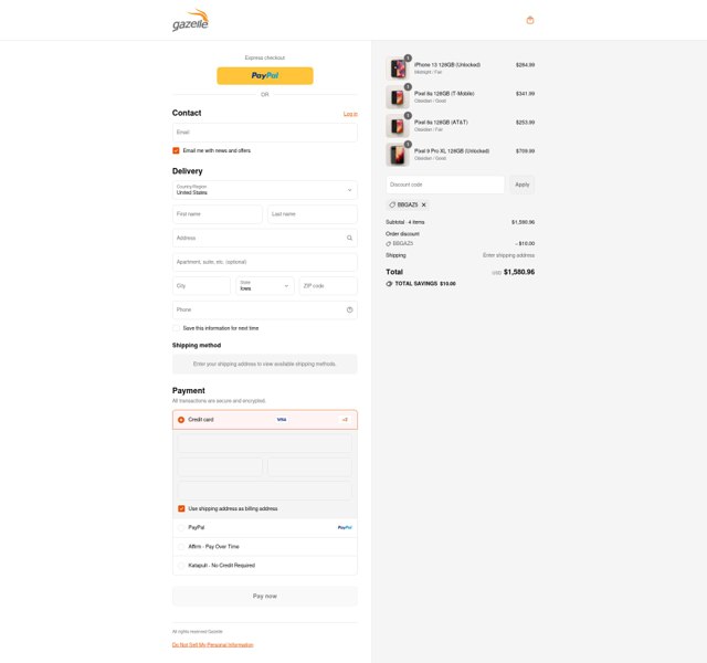 Gazelle Promo Codes (13 Verified) - $20 Off w/Code Aug 2025