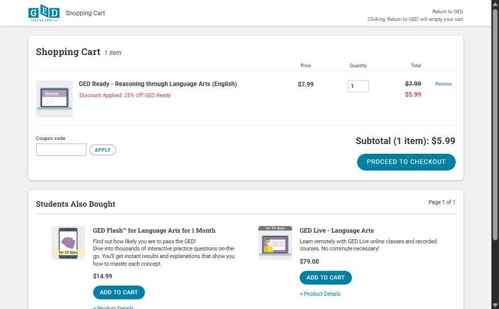 GED Promo Codes - 10% Off Sitewide (3 Verified) Dec 2025
