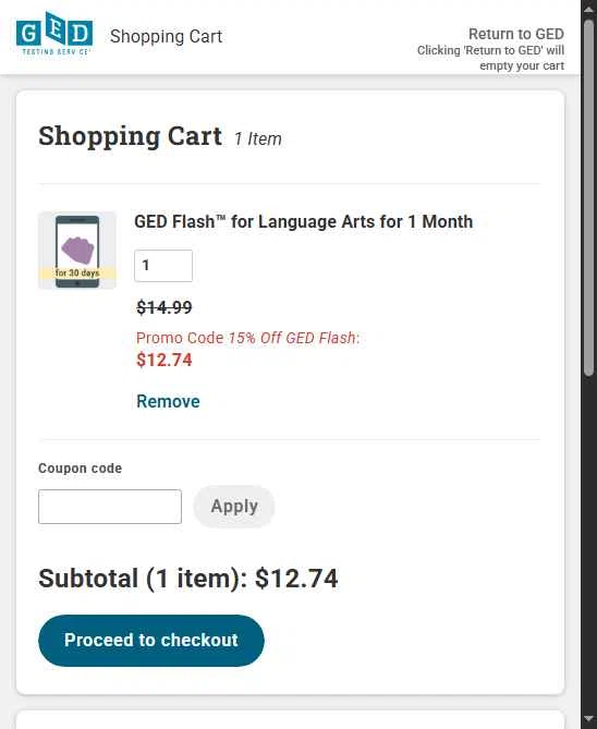 GED Promo Codes - 25% Off w/Code (1 Verified) Mar 2026