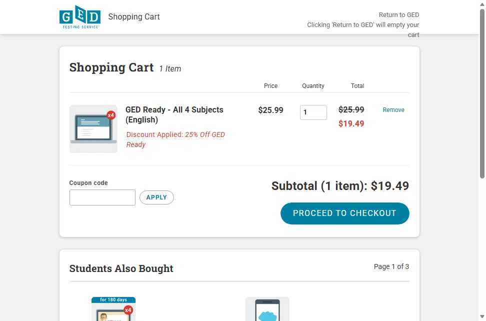 GED Promo Codes - 10% Off Sitewide (3 Verified) Dec 2025