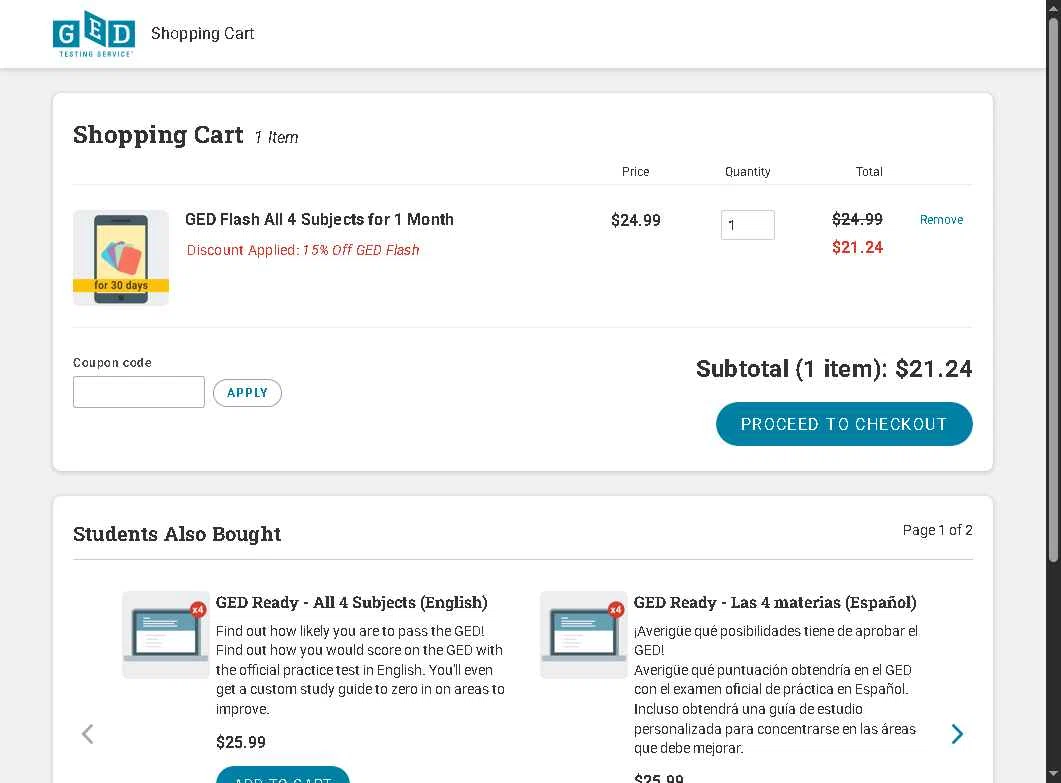 GED Promo Codes - 25% Off w/Code (1 Verified) Mar 2026