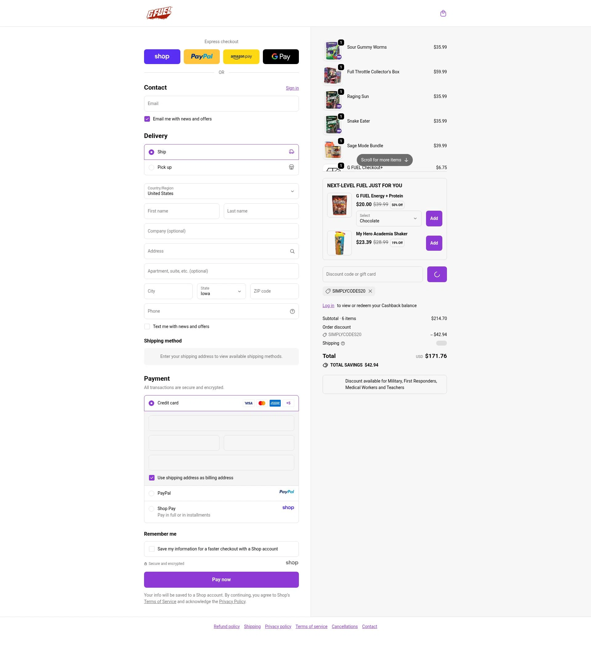 G Fuel Promo Codes - 20% Off (3 Verified) Nov 2025