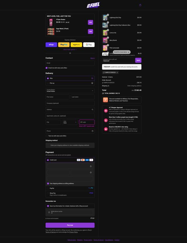 G Fuel Discount Codes - 20% Off (3 Verified) Sep 2025