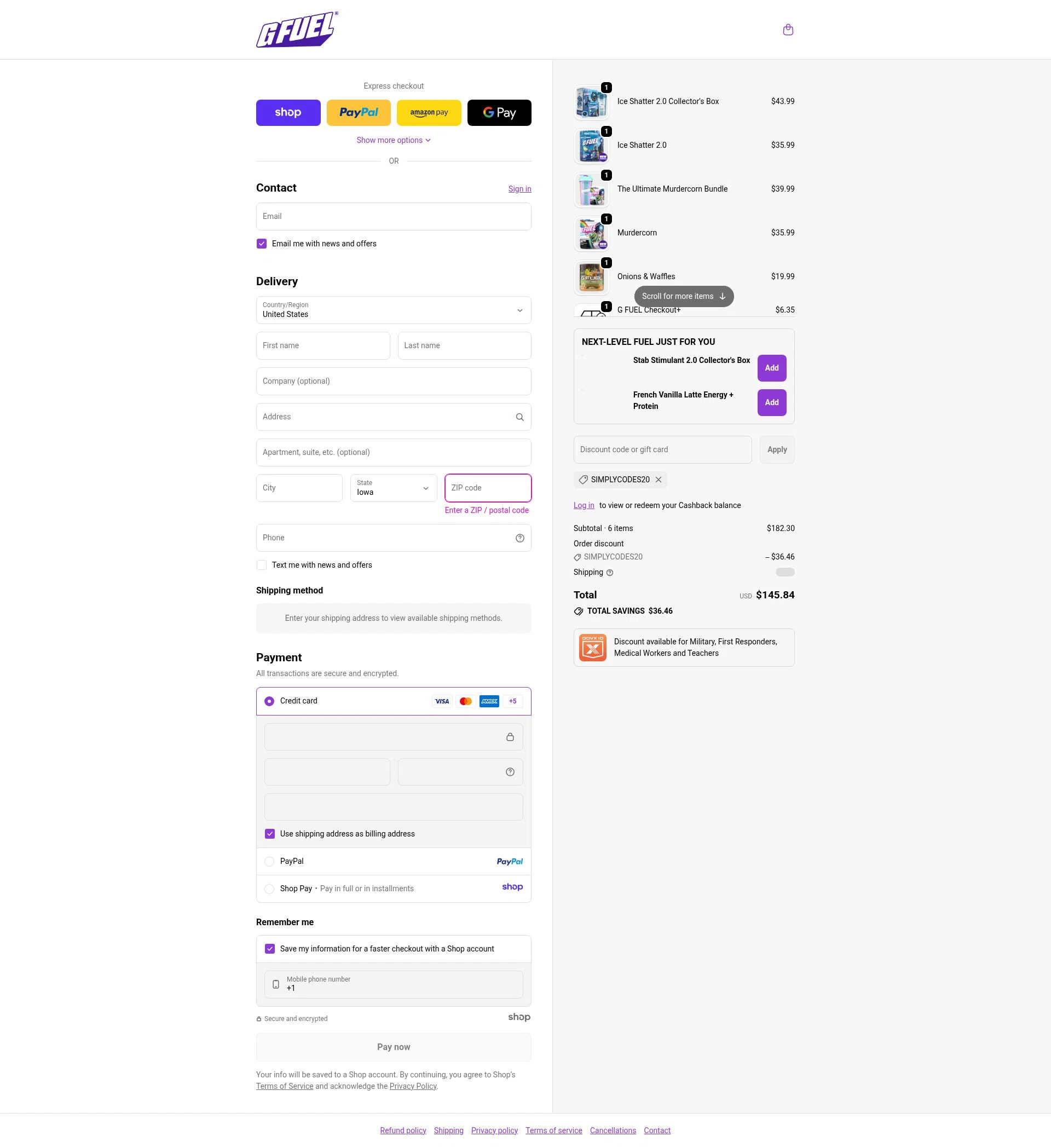 G Fuel Promo Codes - 20% Off (3 Verified) Dec 2025