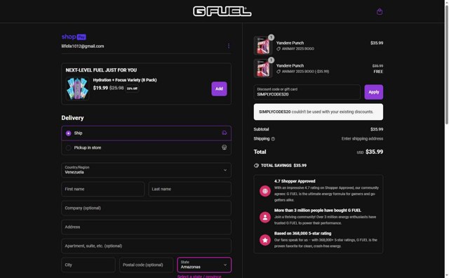 G Fuel Discount Codes - 20% Off (3 Verified) Jun 2025