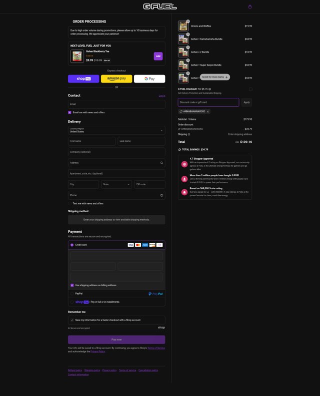 G Fuel Discount Codes (9 Verified) - 20% Off w/Code Apr 2025