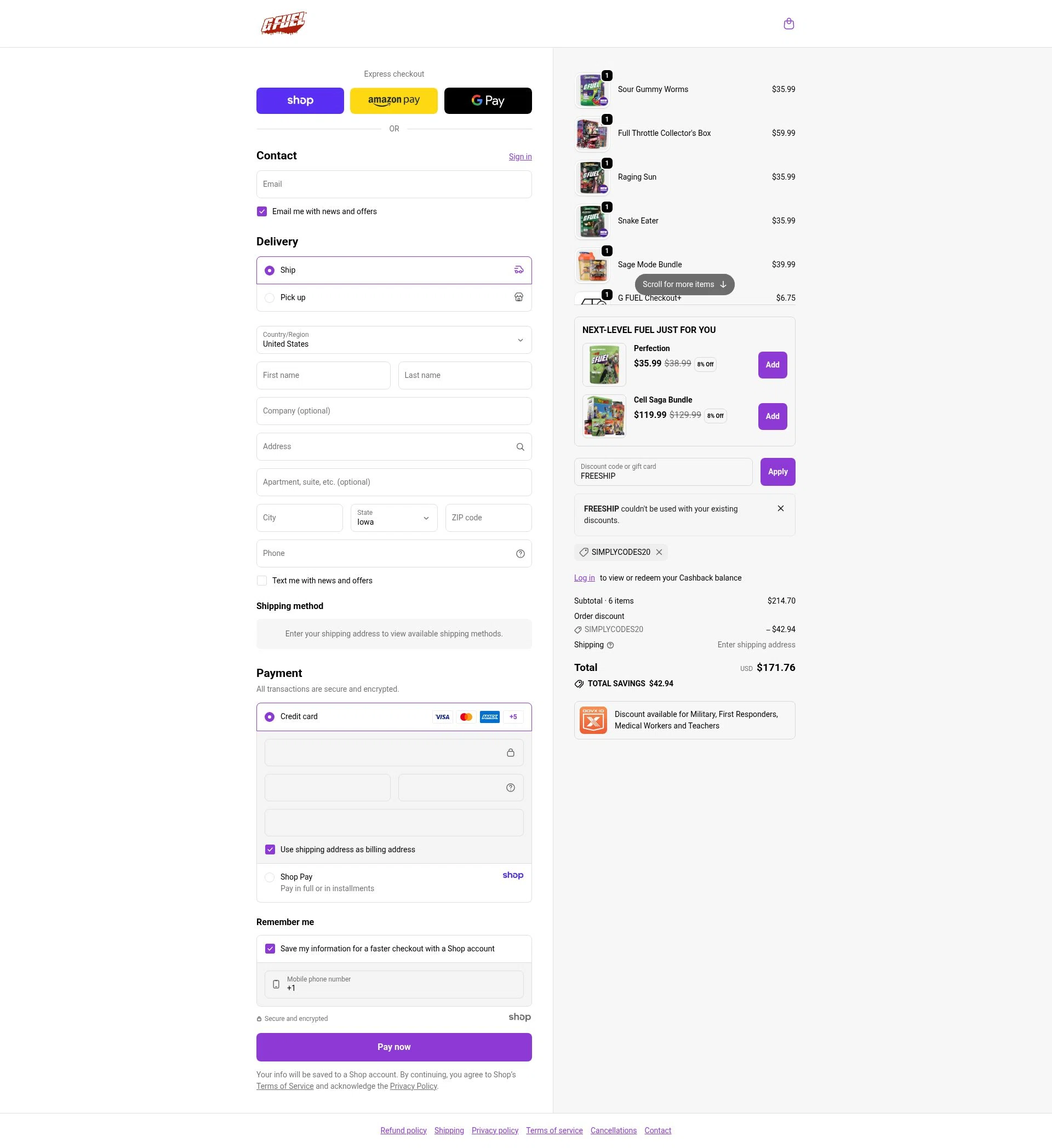 G Fuel Promo Codes - 20% Off (3 Verified) Nov 2025