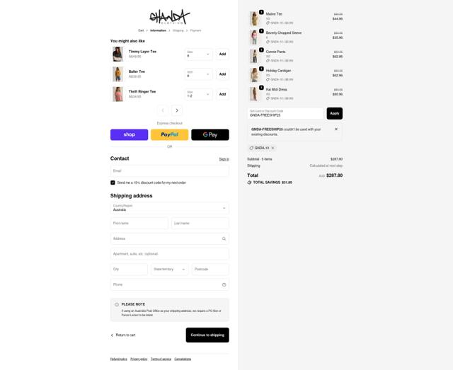 Ghanda Clothing Promo Codes (7 Verified) - 20% Off Oct 2025