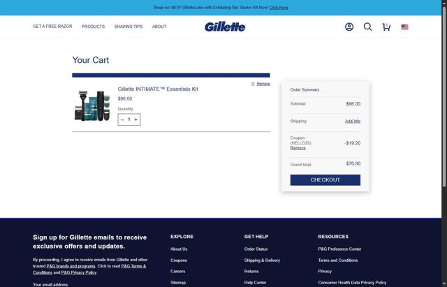 Gillette Promo Codes (5 Verified) - 15% Off w/Code Oct 2025