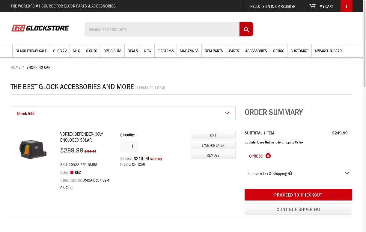 GlockStore Promo Codes - $50 Off (1 Verified) Dec 2025