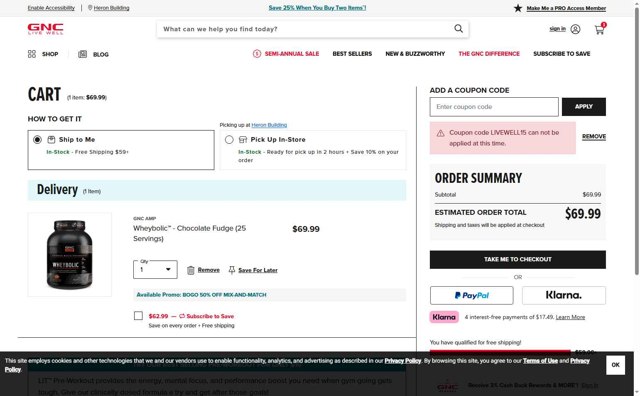 GNC Promo Codes (8 Verified) - $15 Off Sitewide Apr 2025