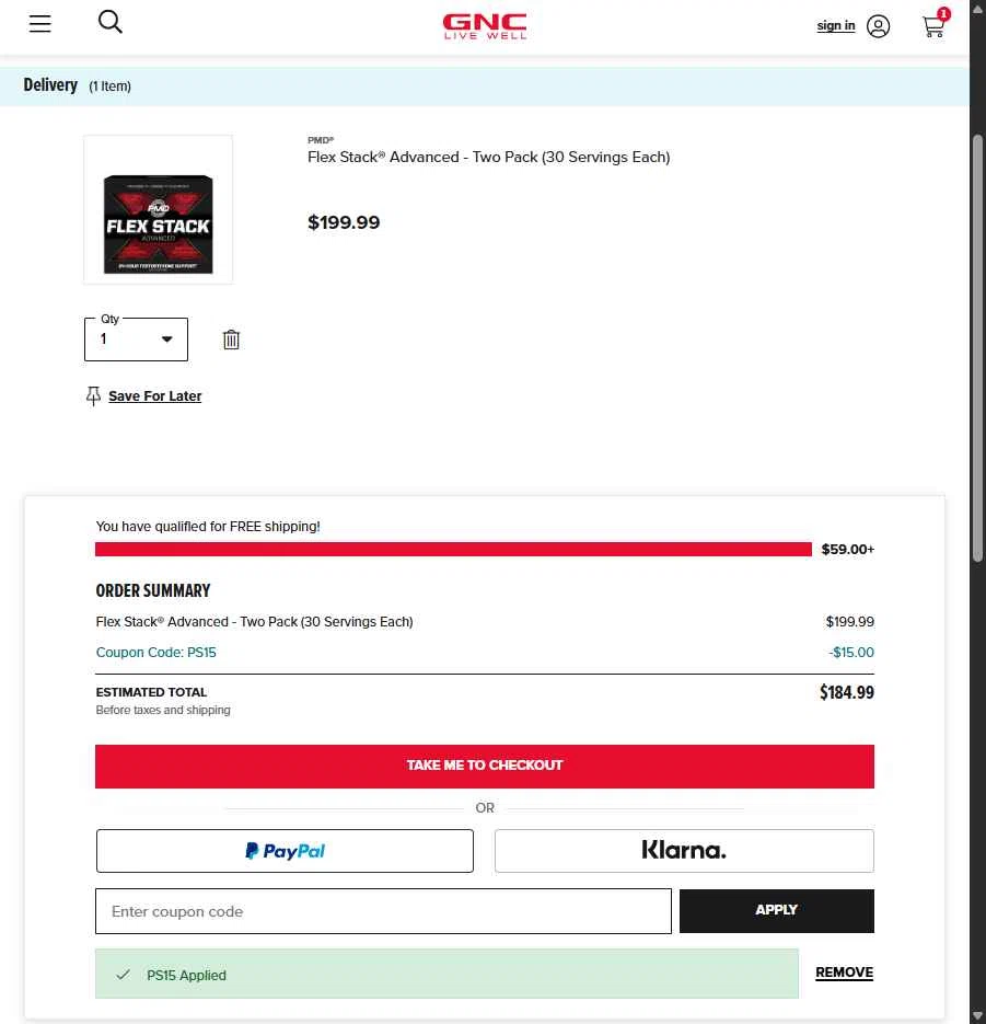 GNC Promo Codes - 15% Off Sitewide (6 Verified) Nov 2025