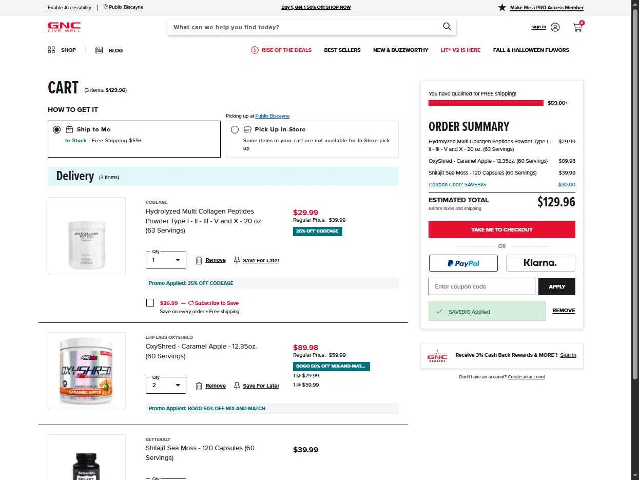 GNC Promo Codes (5 Verified) - $15 Off Sitewide Oct 2025