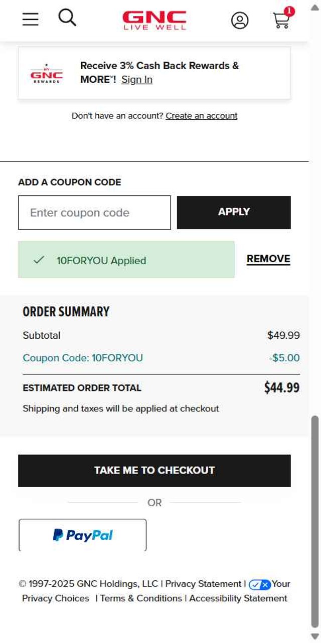 GNC Promo Codes (6 Verified) - $15 Off Sitewide Jul 2025