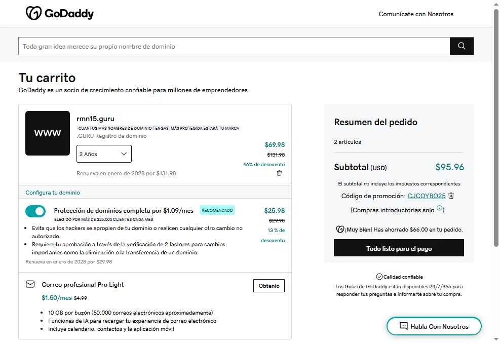 GoDaddy Promo Codes - 25% Off (4 Verified) Jan 2026