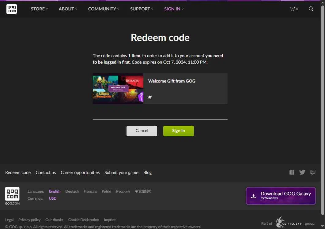 GOG Promo Codes - 55% Off Sitewide (4 Verified) Nov 2025