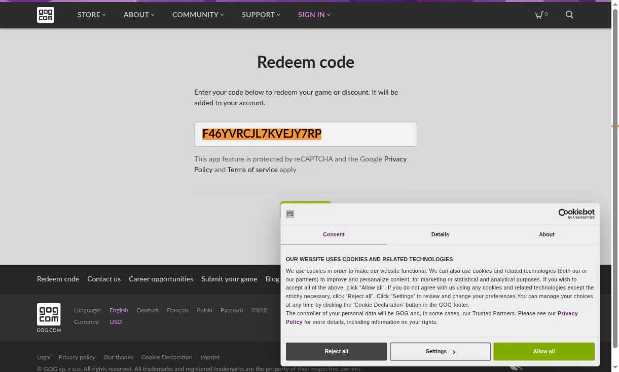 GOG Promo Codes - 55% Off Sitewide (4 Verified) Nov 2025