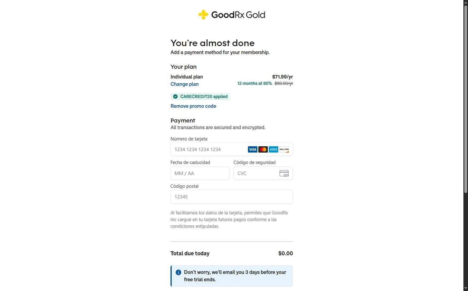 GoodRx Promo Codes - 20% Off (1 Verified) Mar 2026