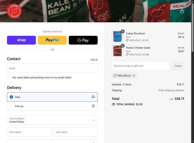 Good To-Go Promo Codes (6 Verified) - 15% Off Sep 2025