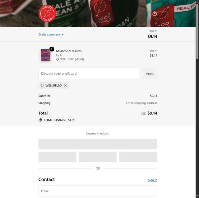 Good To-Go Promo Codes (6 Verified) - 15% Off Sep 2025