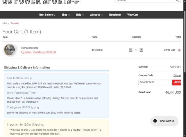 Go Power Sports Promo Codes - 10% Off Oct 2025