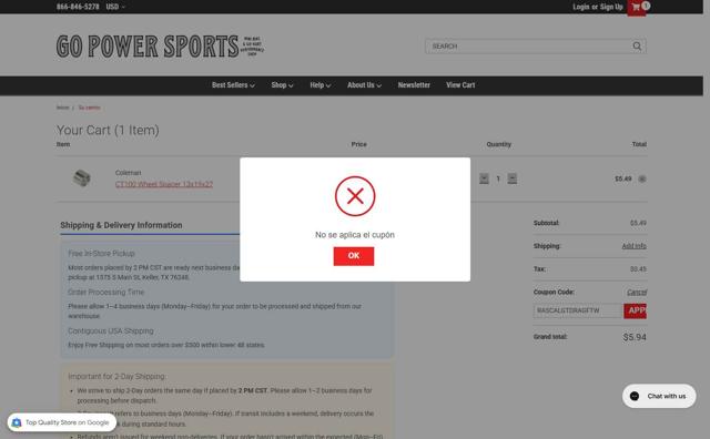 Go Power Sports Promo Codes - 10% Off Oct 2025