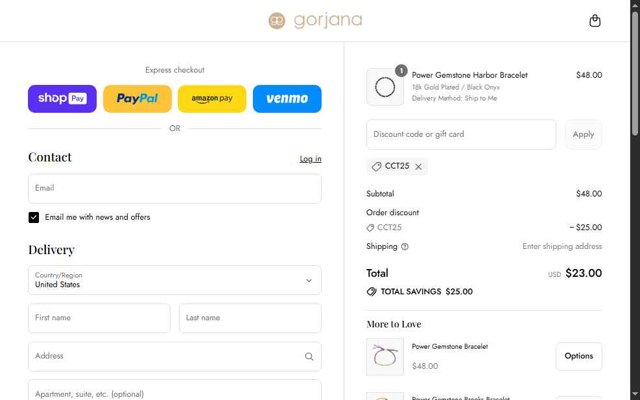 Gorjana Promo Codes (1 Verified) - $25 Off w/Code Aug 2025