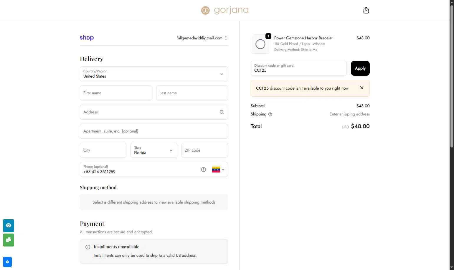 Gorjana Promo Codes - $25 Off w/Code Coupons Jan 2026