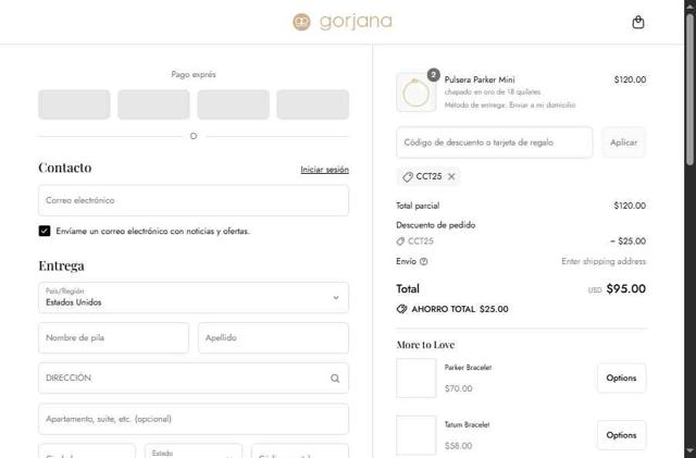 Gorjana Promo Codes (1 Verified) - $25 Off w/Code Sep 2025
